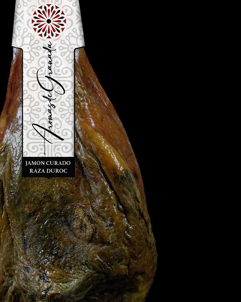 Duroc breed ham Pesos 7 to 8 kg - Format Whole piece